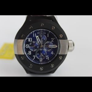 Invicta | Accessories | New Invicta Blue And Black Rubber Band Watch ...